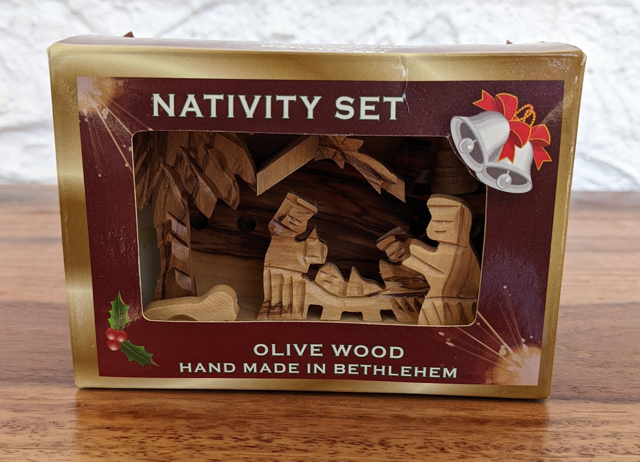 Olive Wood Miniature Nativity Set Hand Made in Bethlehem - Etsy