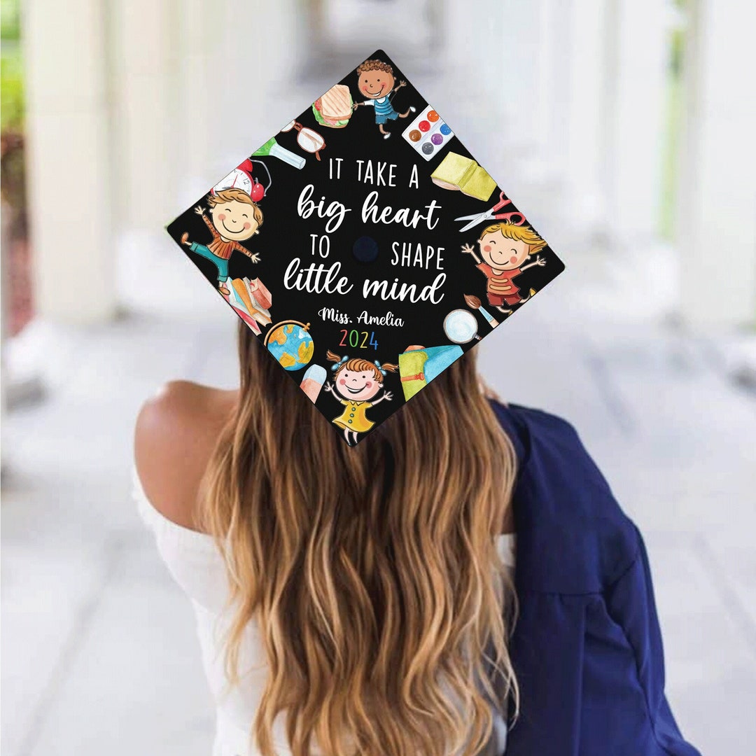 Custom Teacher Graduation Cap Topper, Class of 2024, Personalized ...