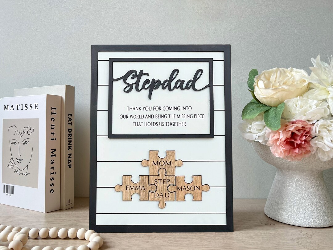 Personalized Father's Day Gift, Custom Fathers Day Puzzle Sign ...