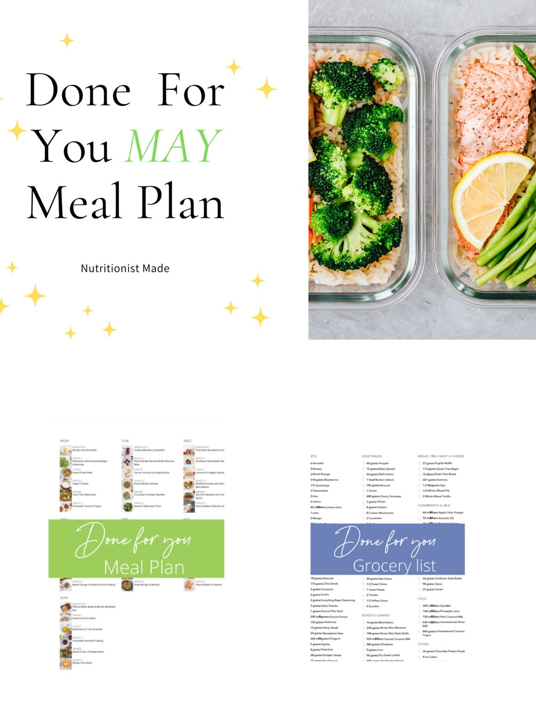 May Meal Plan, May Recipes, May Cookbook, May Grocery List, Printable ...