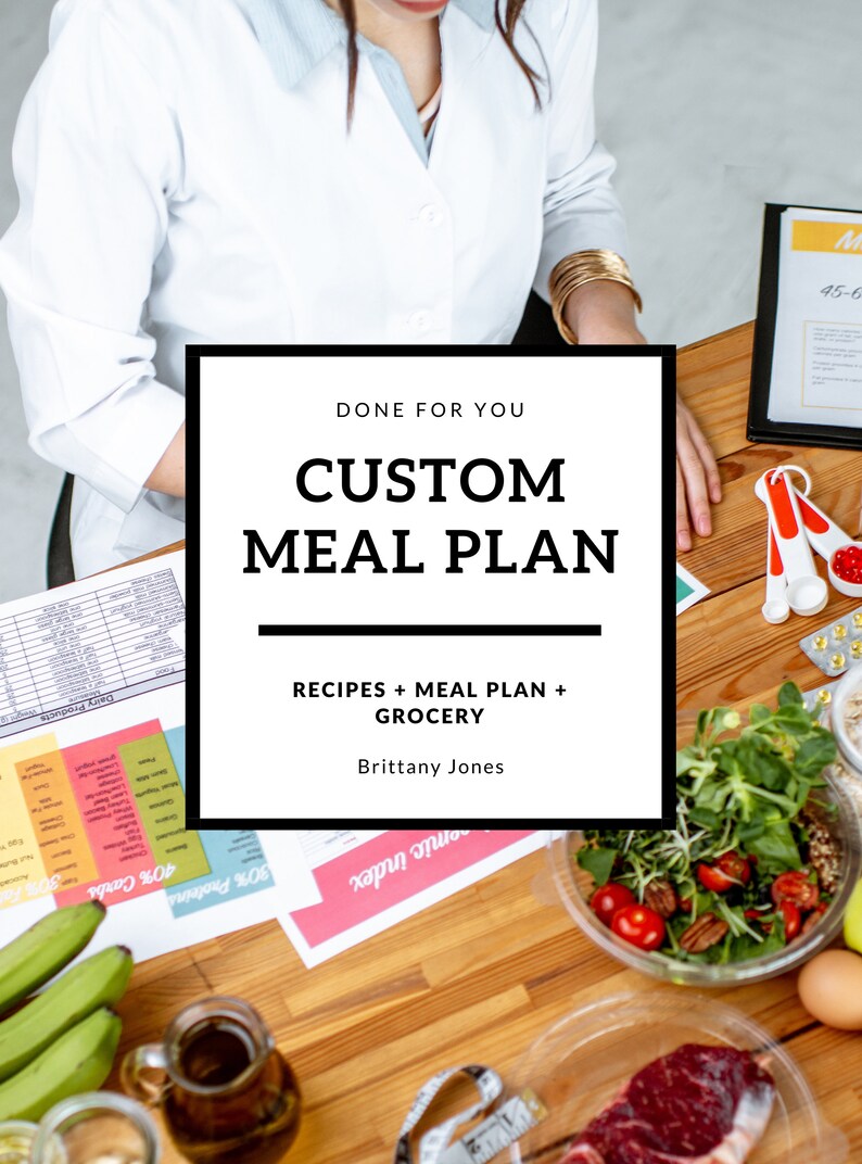 Meal Plan, Meal Planner, Custom, Personalised, Weight Loss, Weight Loss ...