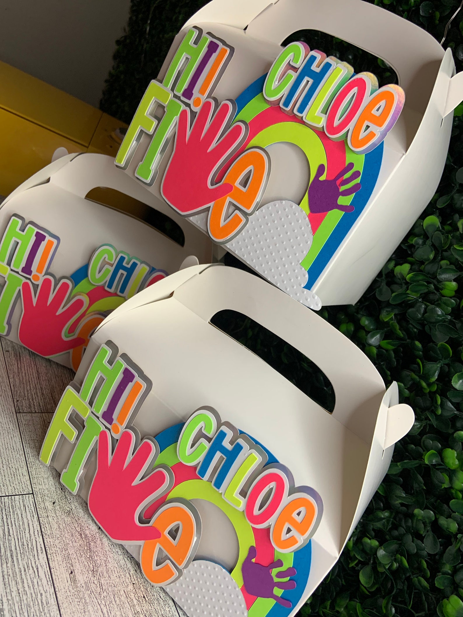 Hi Five Party Favor Boxes: High Five Theme Birthday - Etsy