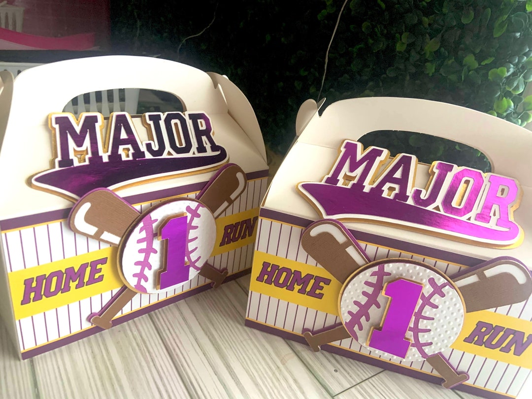 Baseball Treat Boxes / Party Favor Gable Boxes, Rookie of the Year ...