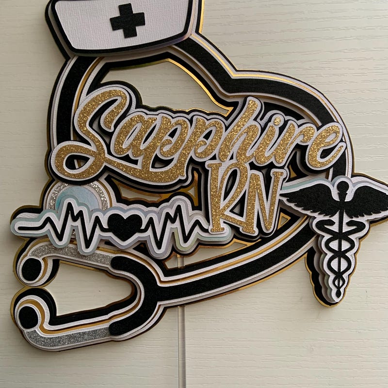 Nurse Cake Topper - Etsy