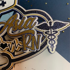 RN Nurse Cake Topper, Nurse Cake Topper, RN Cake Topper - Etsy