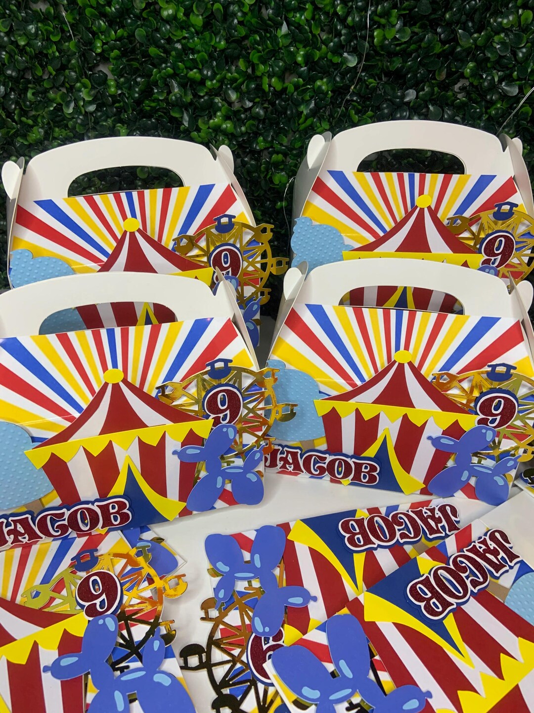 Carnival Theme Party Boxes: Custom Circus Treat Boxes - Etsy