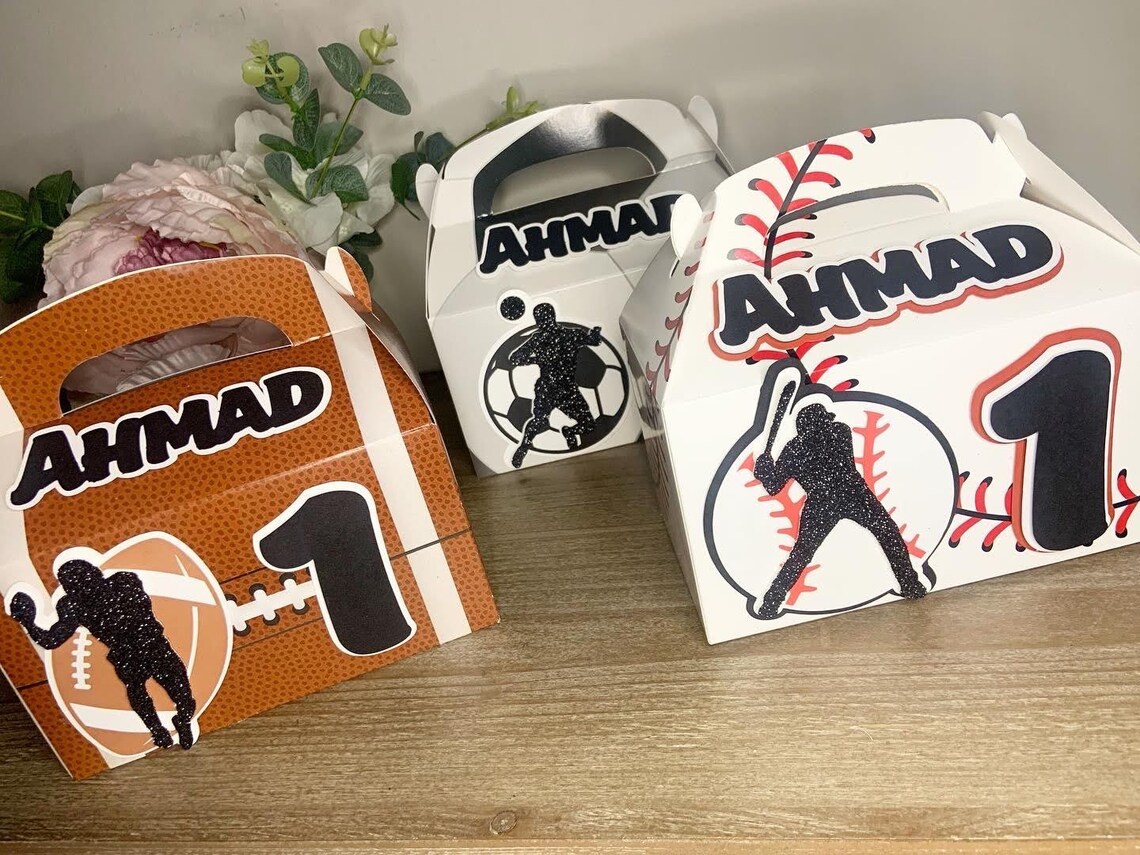 Basketball Treat Boxes / Party Favor Gable Boxes Sports Party - Etsy