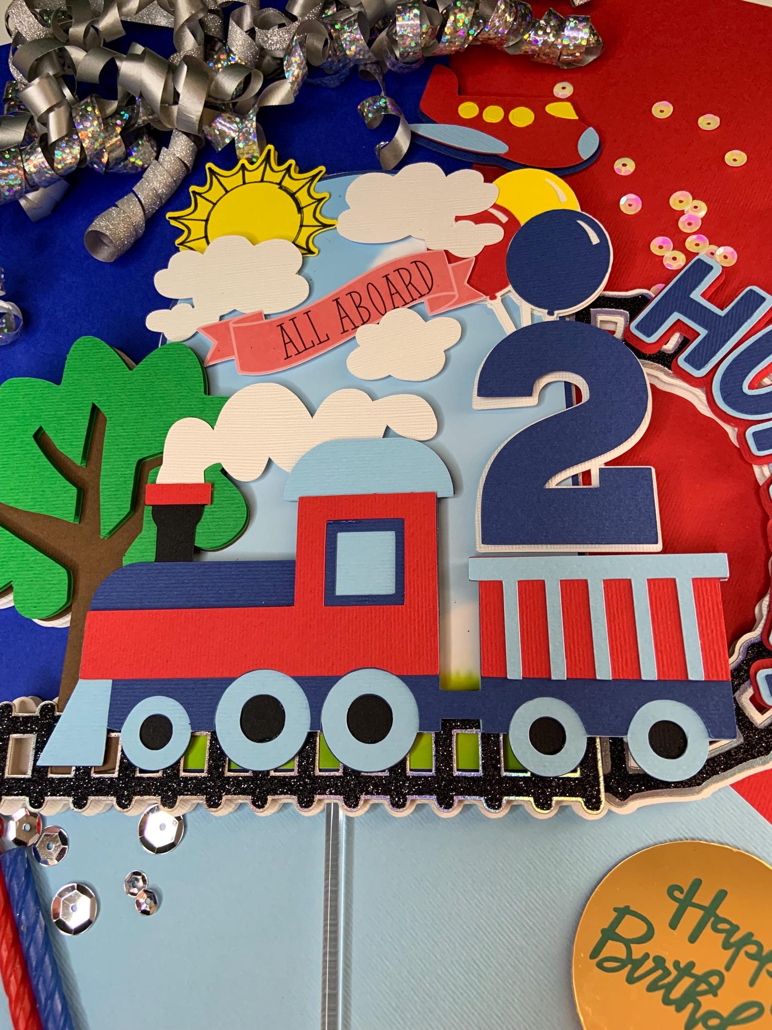 Train Cake Topper, Choo Choo Three, Train Party Cake Topper - Etsy UK