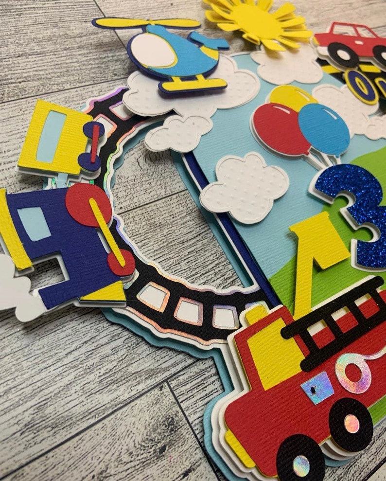Transportation Cake Topper, Cars Cake Topper, Train Topper - Etsy