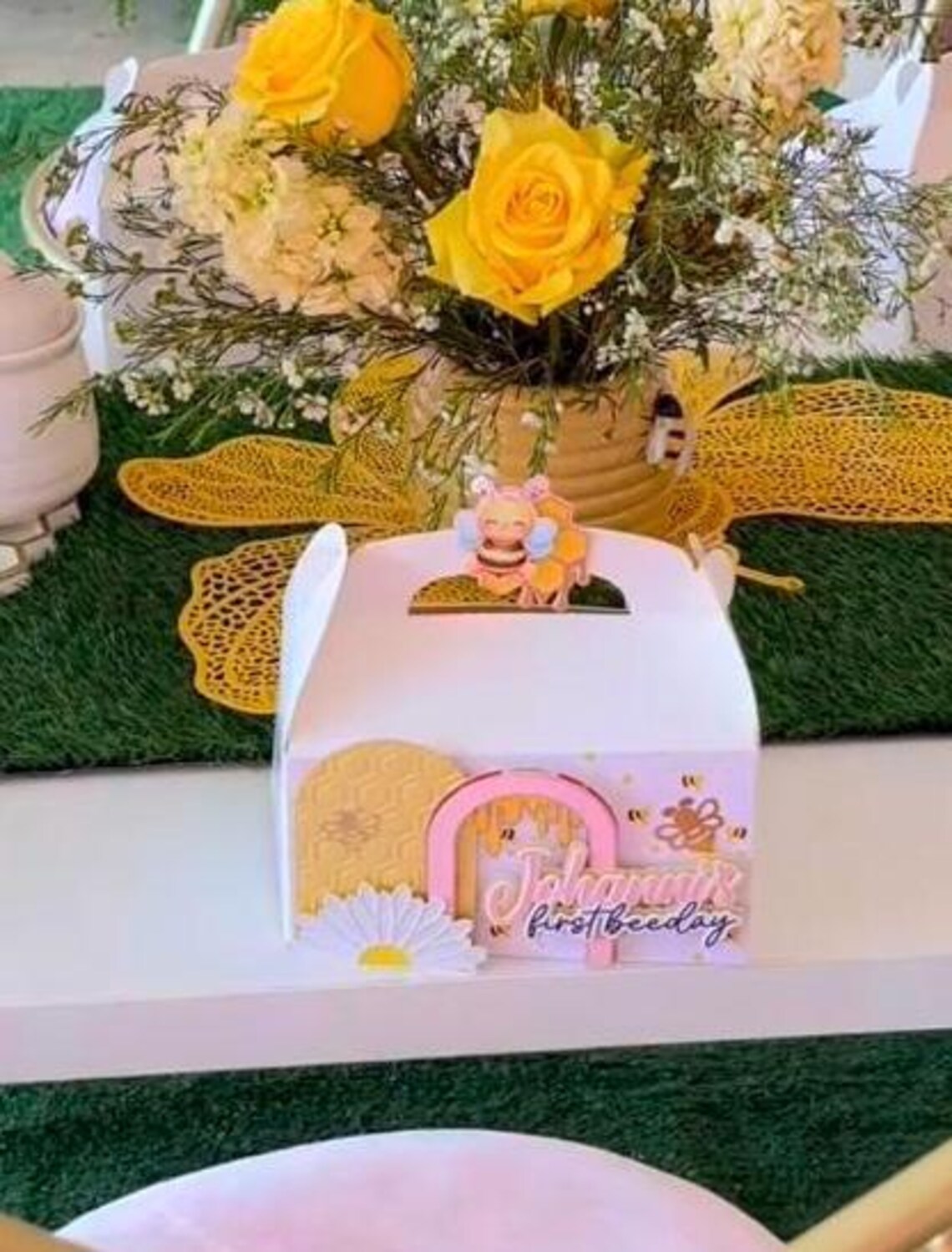 Personalized Bumblebee Treat Boxes: First Beeday Party Favors - Etsy