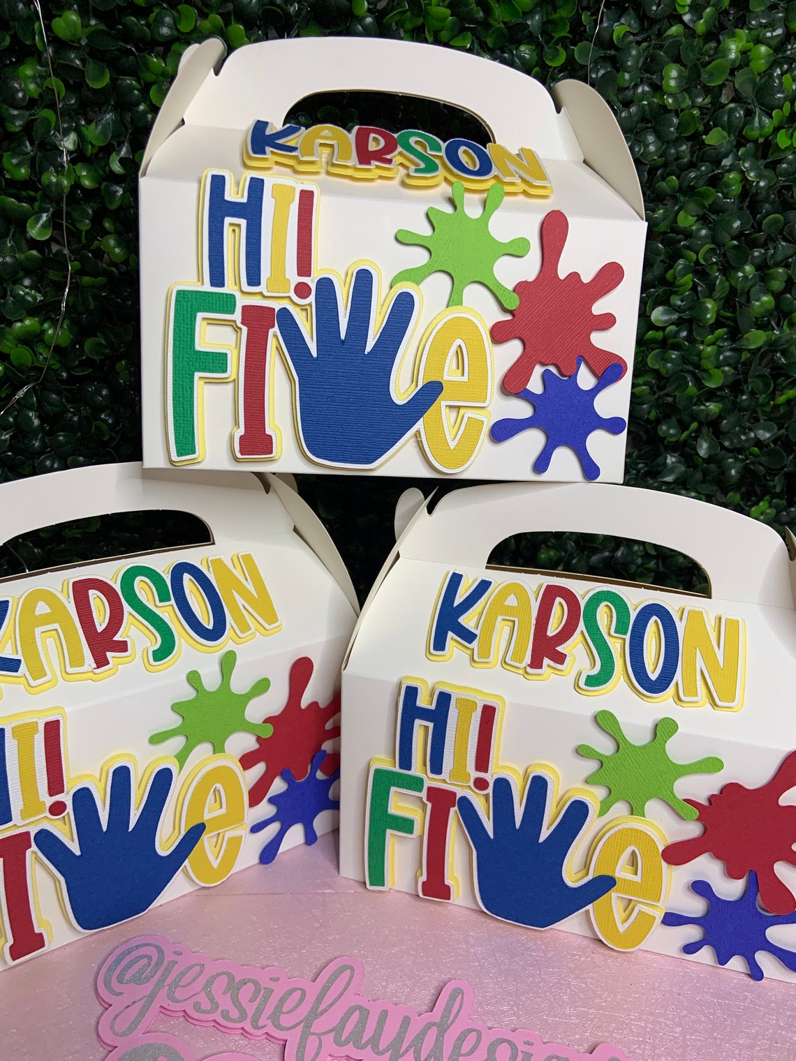 Hi Five Party Favor Boxes: High Five Theme Birthday - Etsy