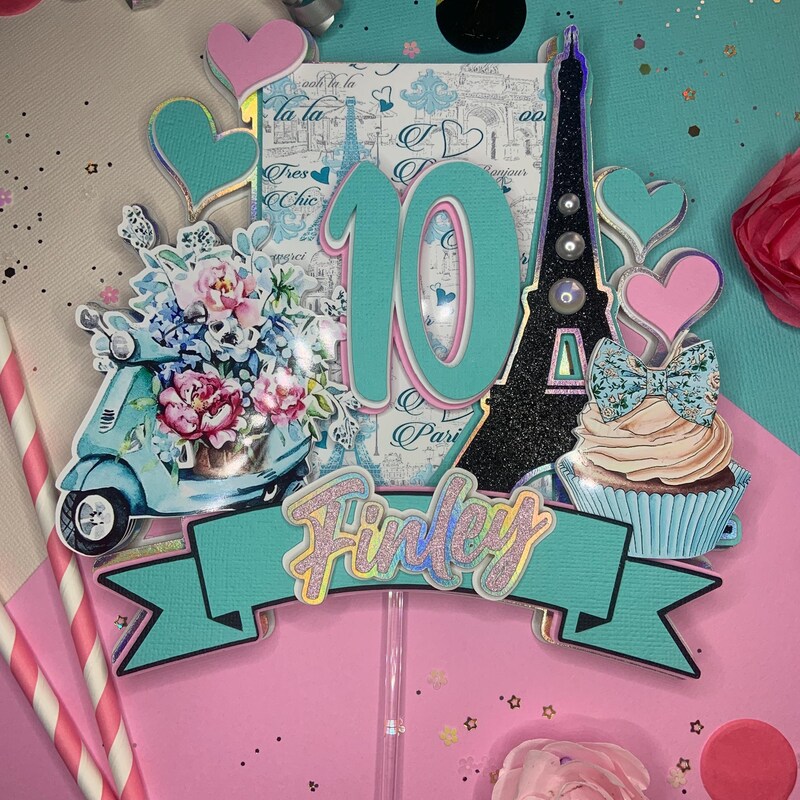 Paris Cake Topper - Etsy