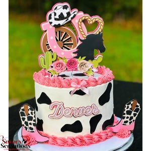 Cowgirl Cake Topper, First Rodeo Cake Topper, Western Cake Topper ...