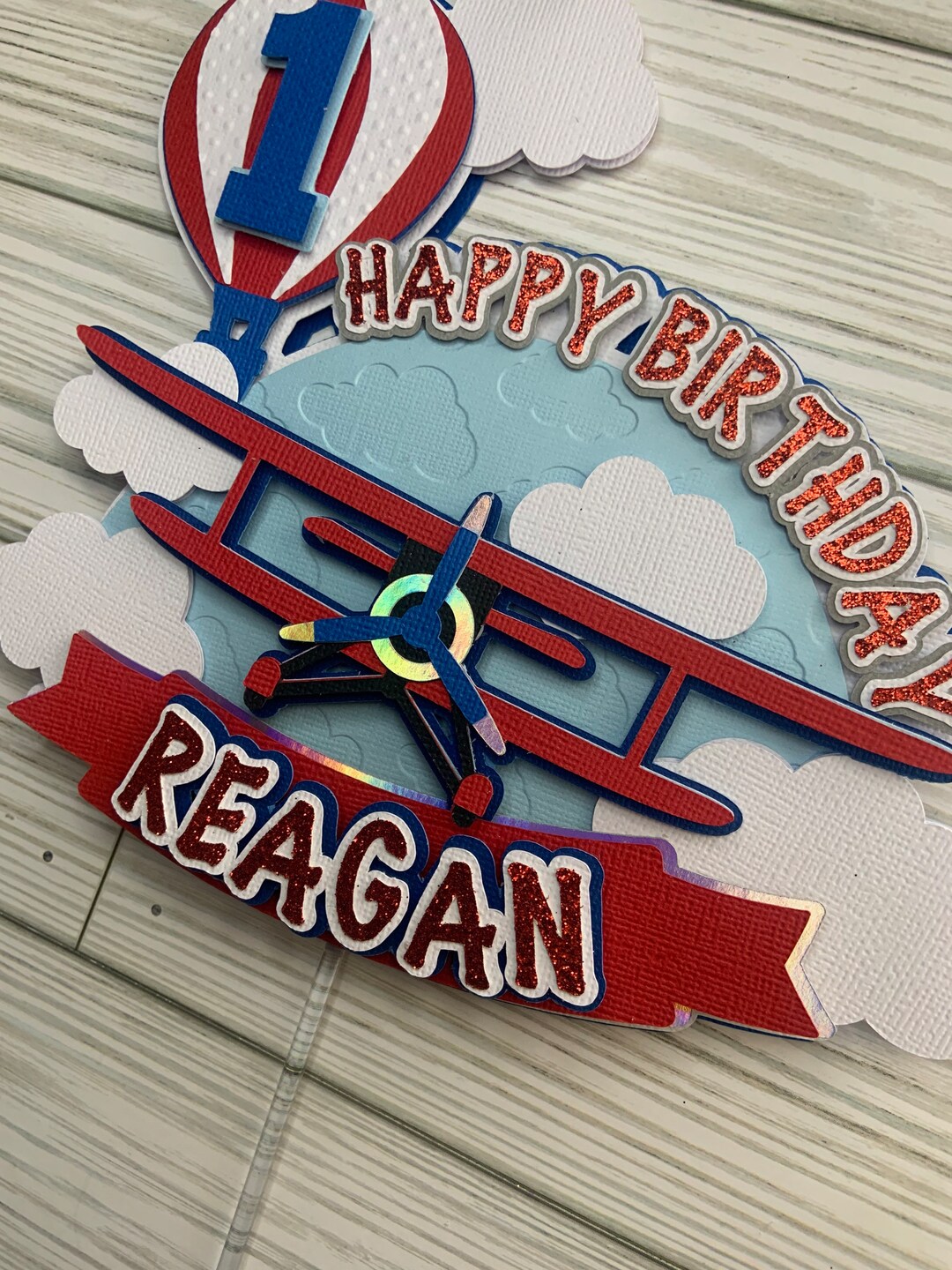 Airplane Cake Topper, Plane Cake Topper, Retro Airplane Cake Topper - Etsy