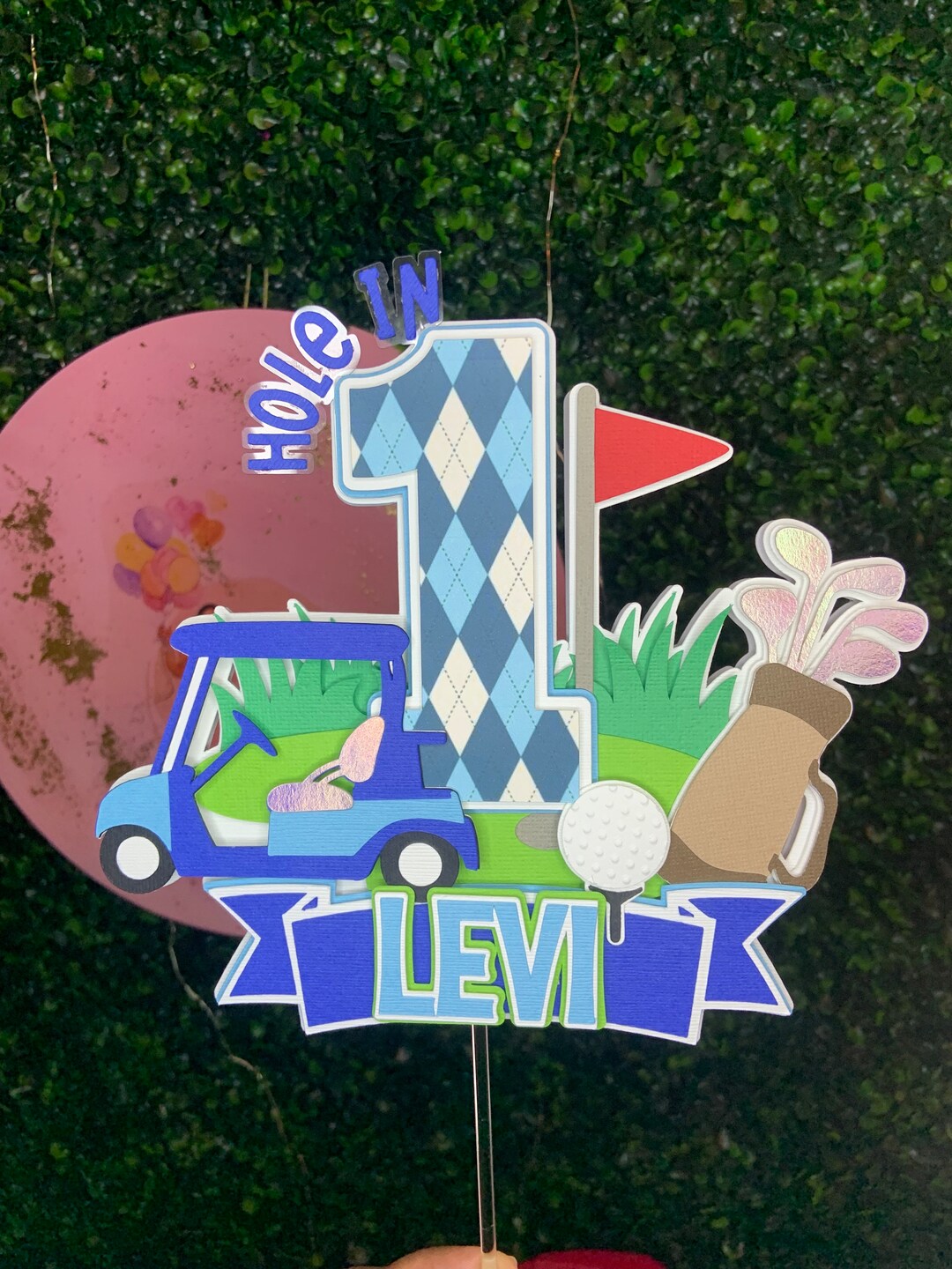 Golf Theme Cake Topper, Hole in ONE, Golfing Cake Topper - Etsy