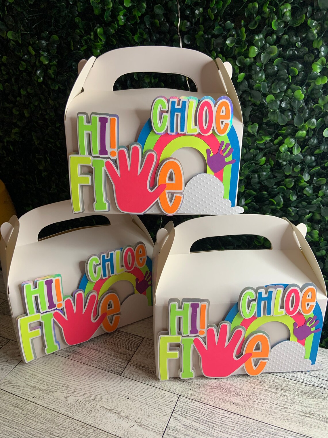 Hi Five Party Favor Boxes: High Five Theme Birthday - Etsy