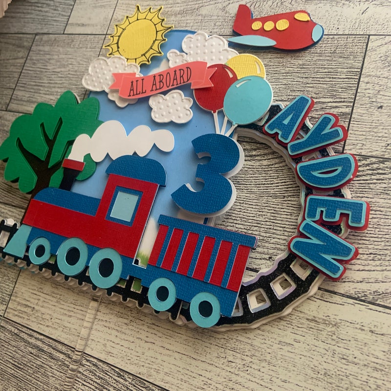 Train Cake Topper - Etsy