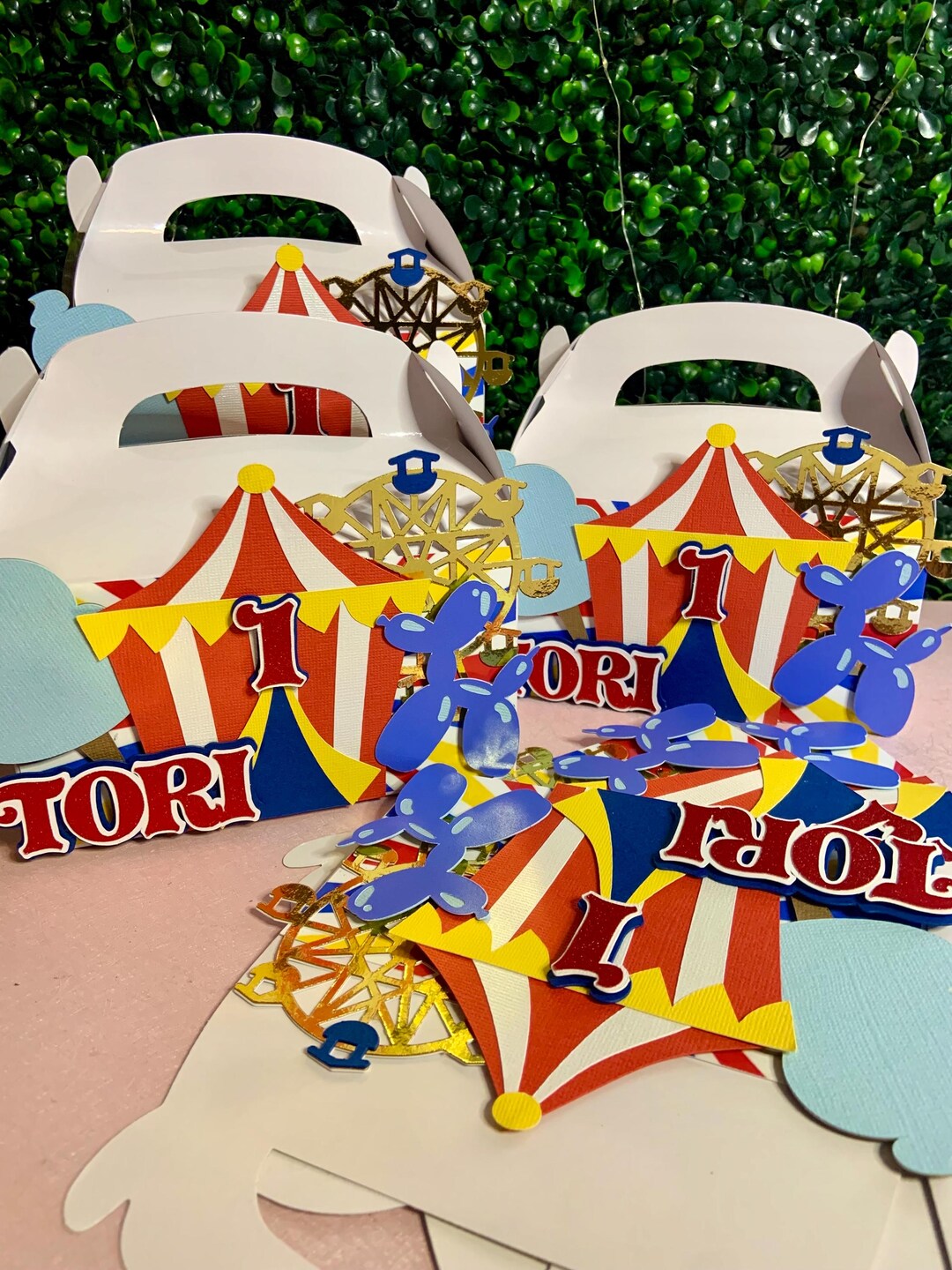 Carnival Theme Party Boxes: Custom Circus Treat Boxes - Etsy