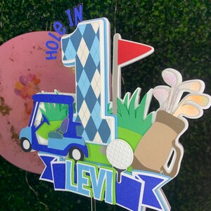 Golf Theme Cake Topper, Hole in ONE, Golfing Cake Topper - Etsy