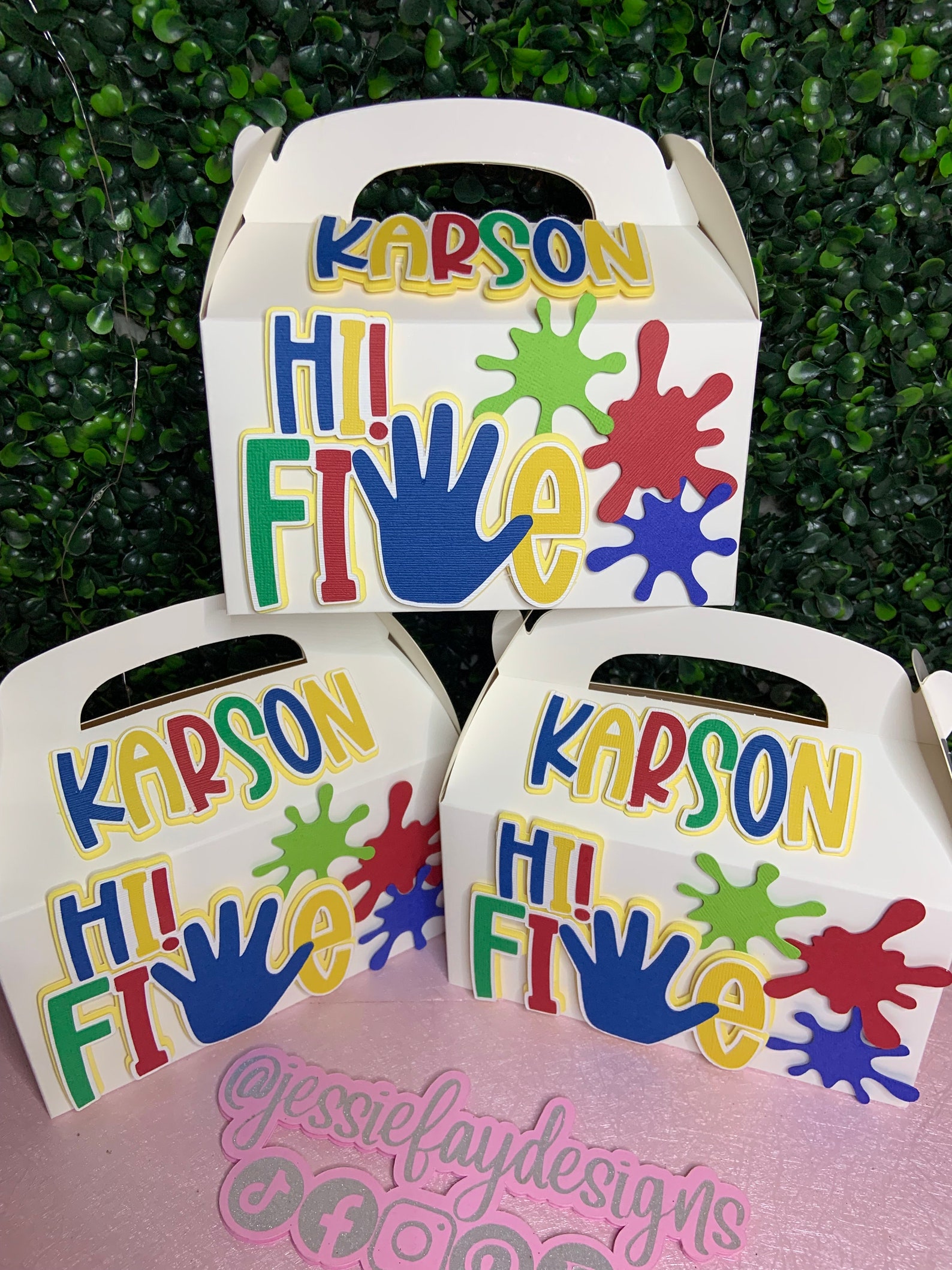 Hi Five Party Favor Boxes: High Five Theme Birthday - Etsy