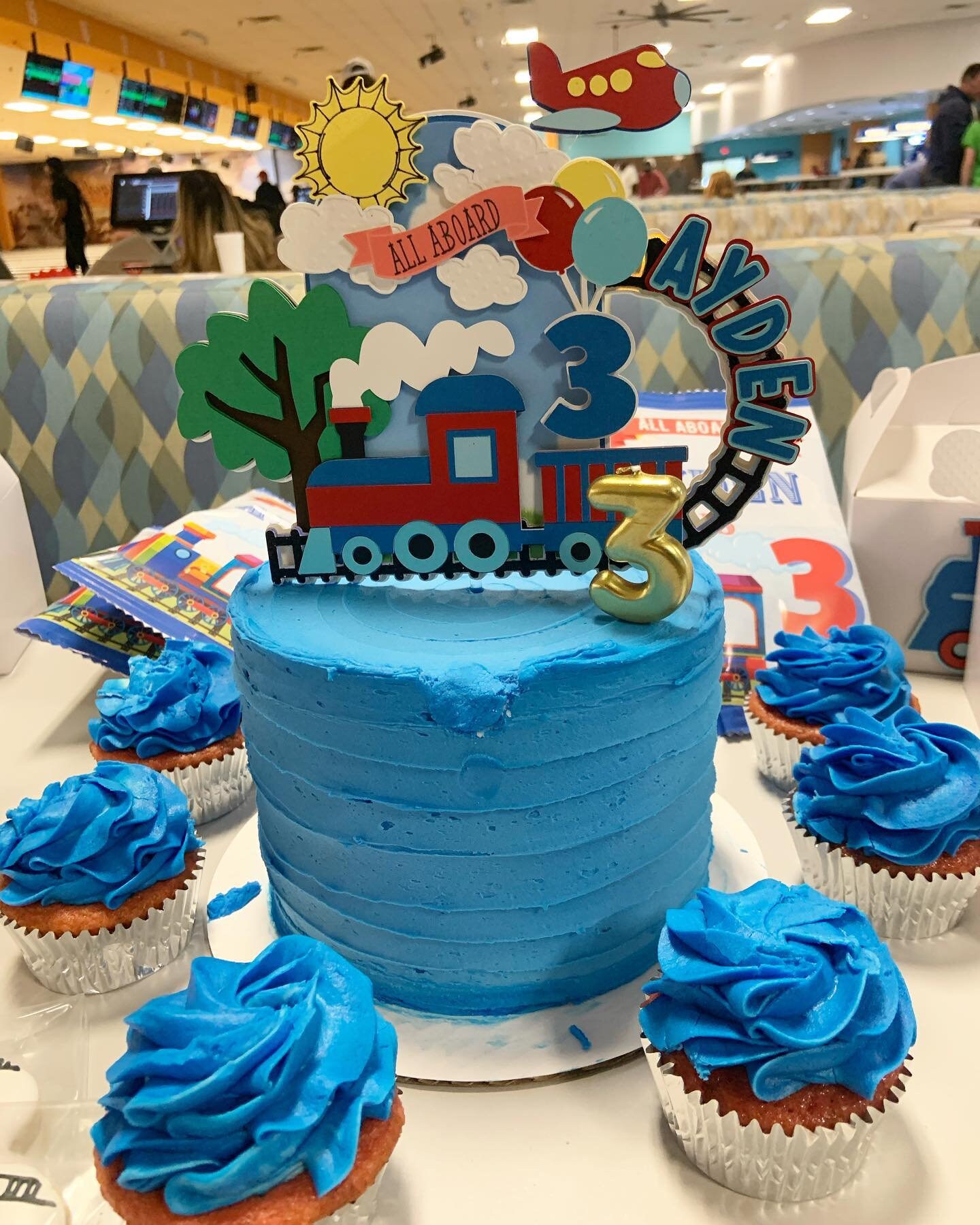 Train Cake Topper Choo Choo Three Train Party Cake Topper - Etsy