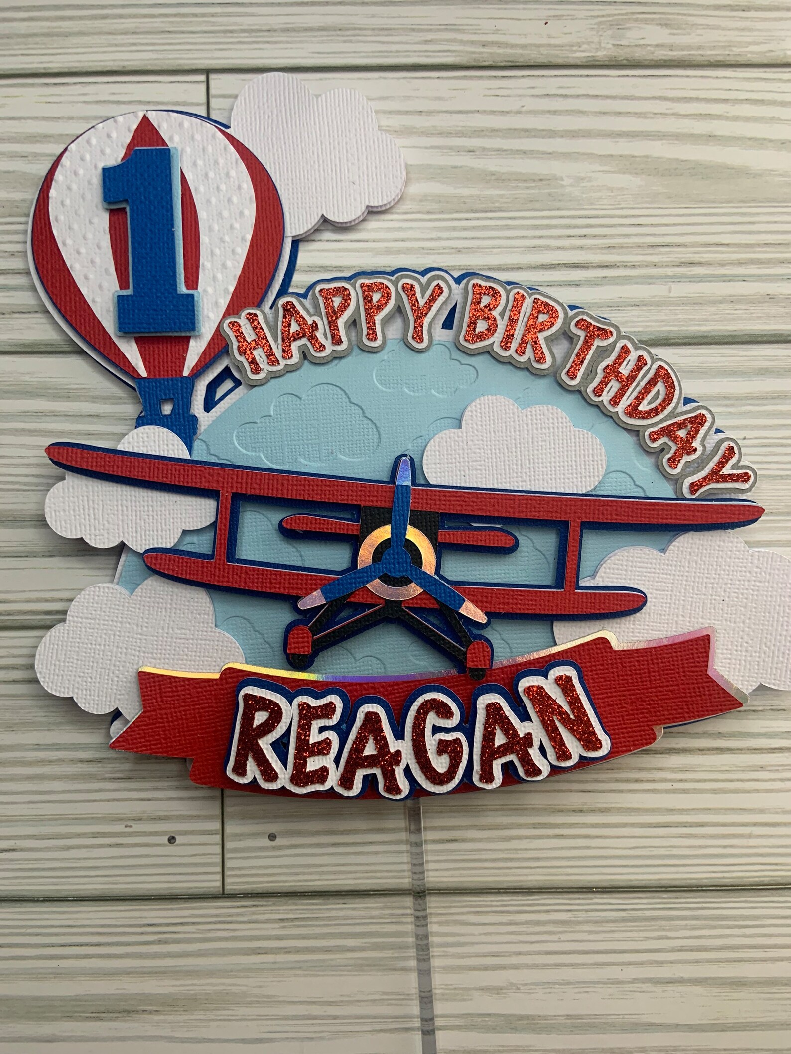 Airplane Cake Topper, Plane Cake Topper, Retro Airplane Cake Topper - Etsy