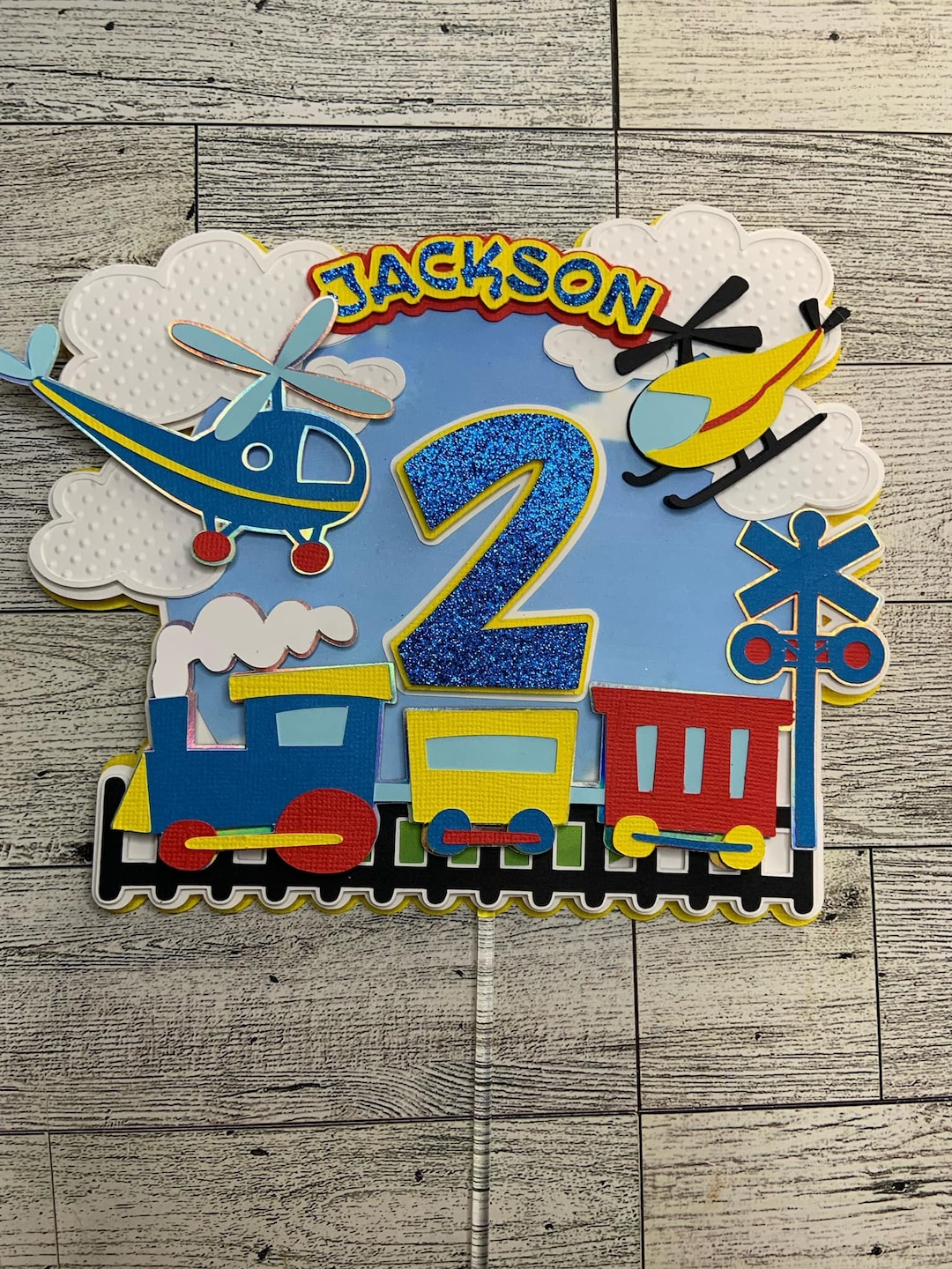 Train Cake Topper, Choo Choo Train Cake Topper, Train Party - Etsy