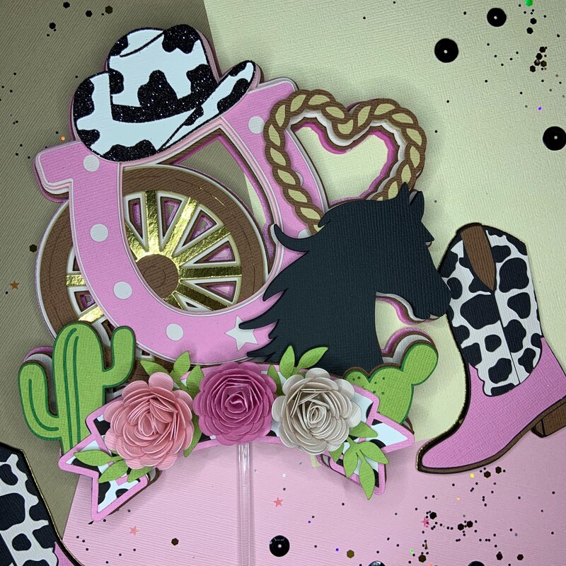 Western Cake Topper - Etsy