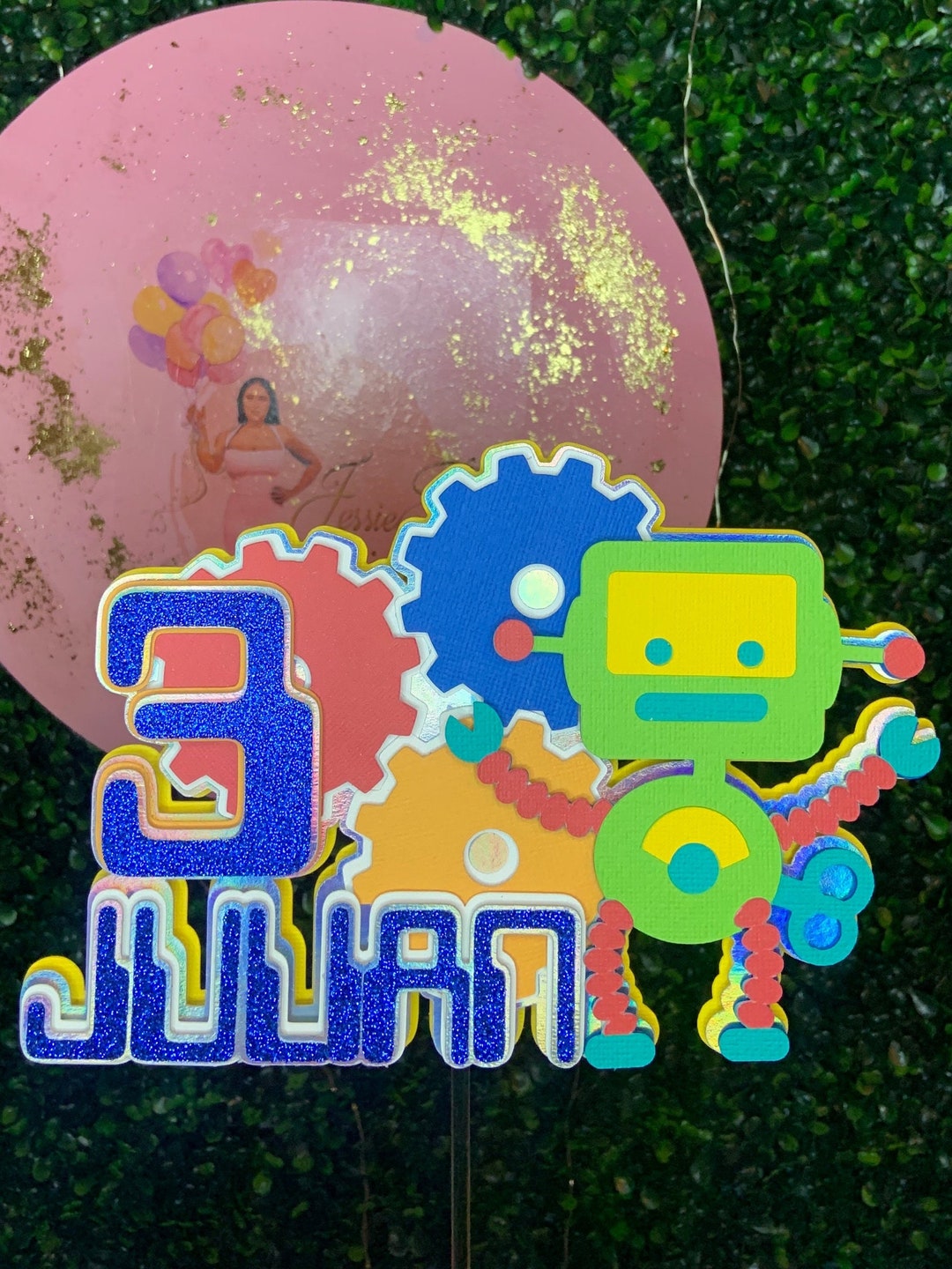 Robot Cake Topper, Robot Party, Robot Birthday - Etsy