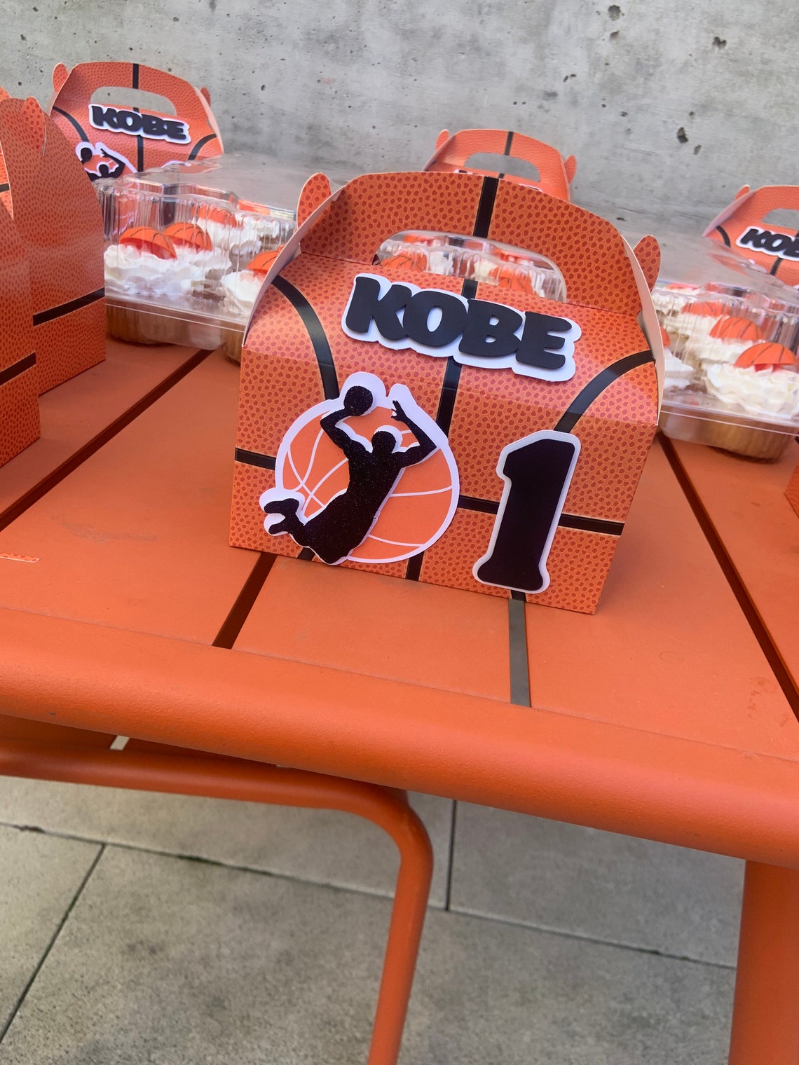 Basketball Treat Boxes / Party Favor Gable Boxes Sports Party - Etsy