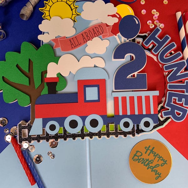 Train Cake Topper - Etsy