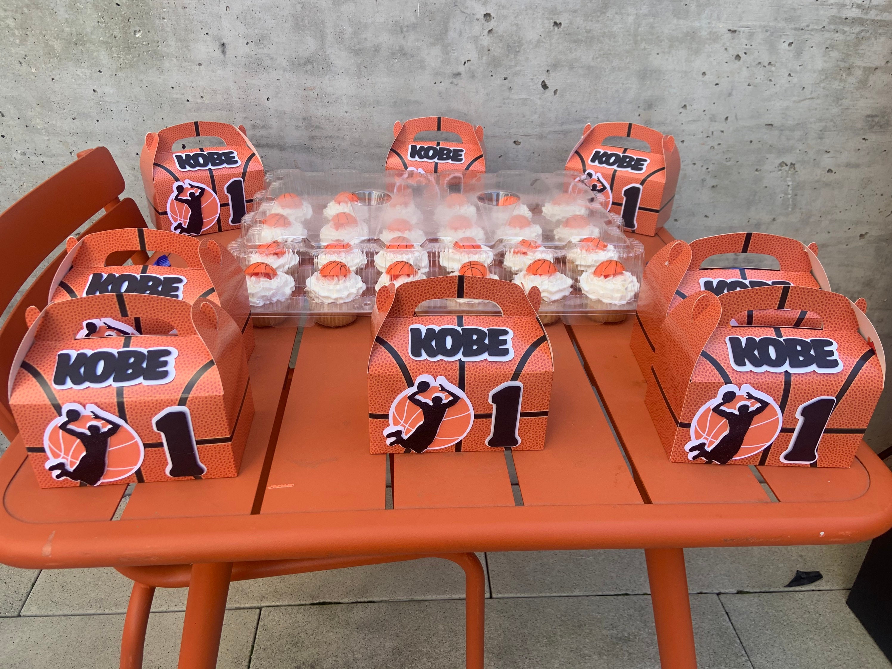 Basketball Treat Boxes / Party Favor Gable Boxes Sports Party - Etsy