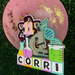 Science Theme Cake Topper, Science Party - Etsy