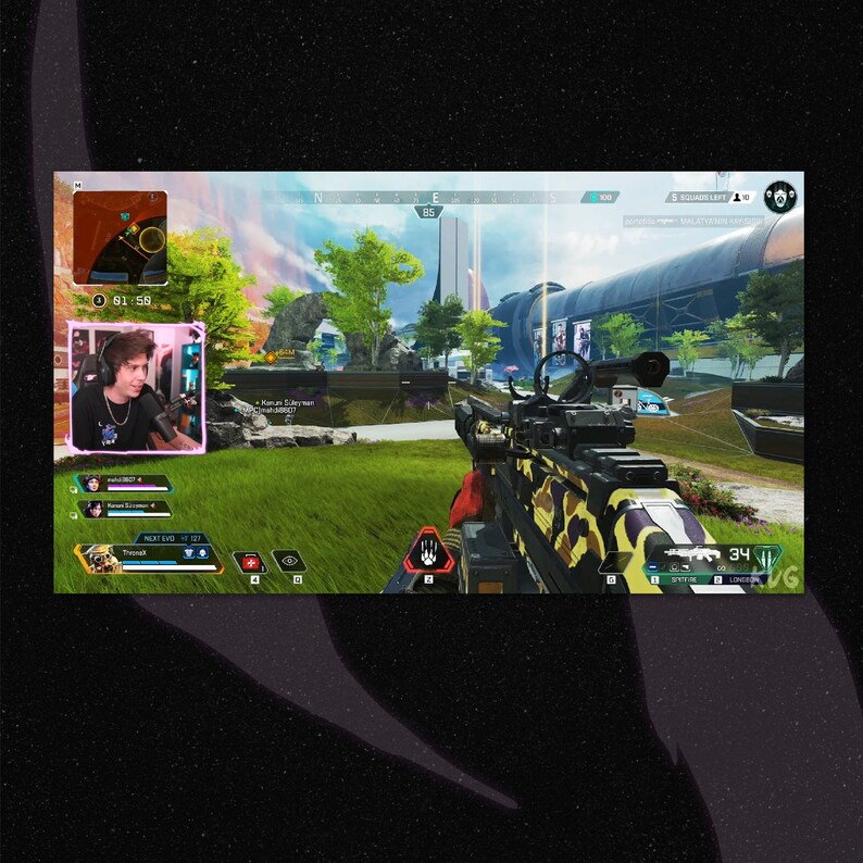 Pack Overlay Stream Flame Pink formato WEBM Quicktime compatible con ...