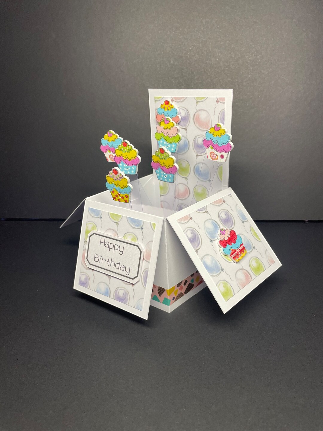 Pop up Birthday Box Card Cakes - Etsy