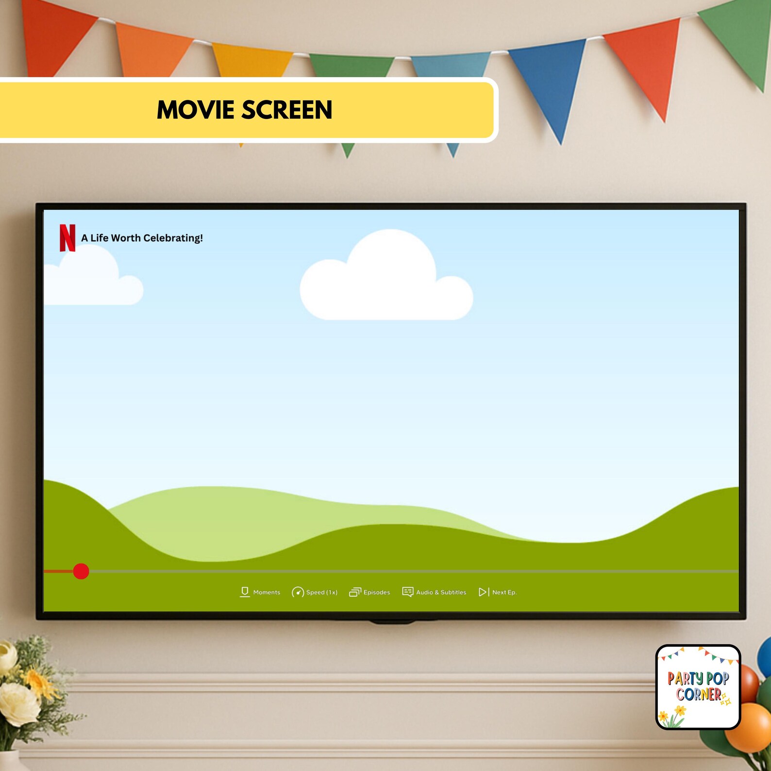 Netflix Birthday Video Gift: Personalized Movie Template (digital ...
