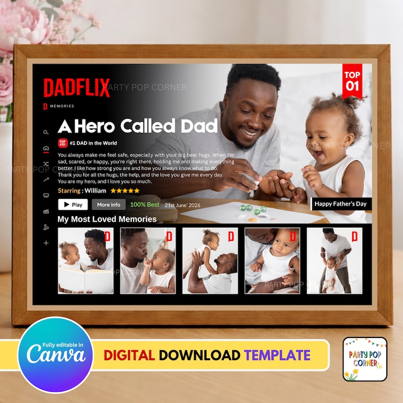 Netflix Template - Etsy