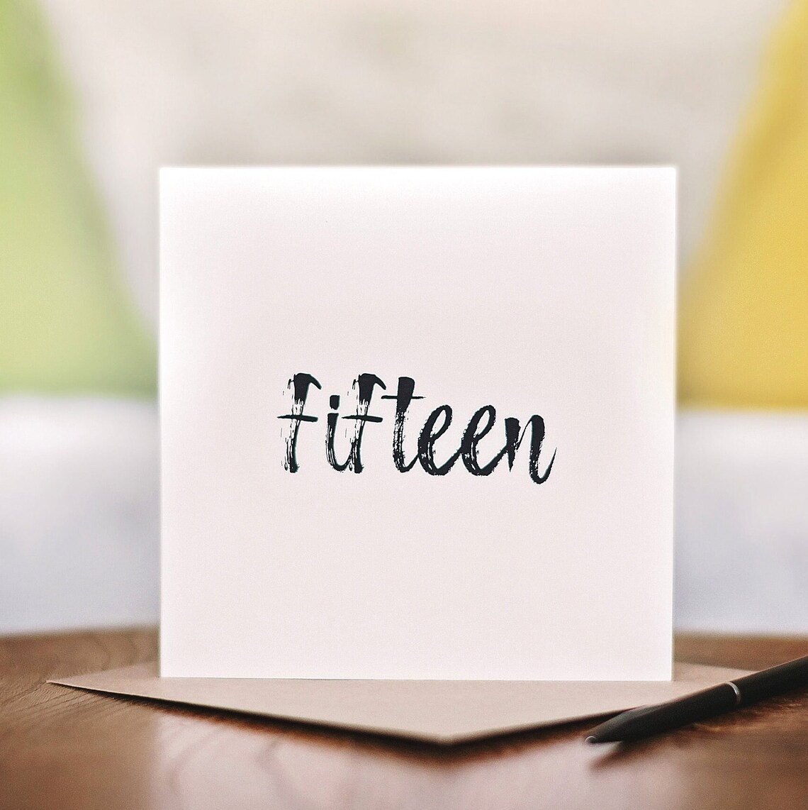 Fifteen 15th Birthday Card | Etsy