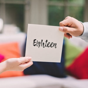 Eighteen 18th Birthday Card - Etsy