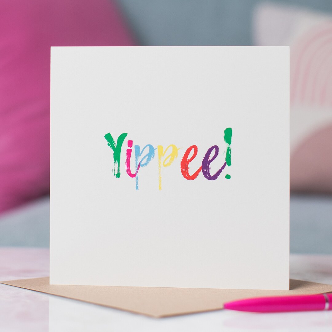 Yippee Congratulations Card - Etsy