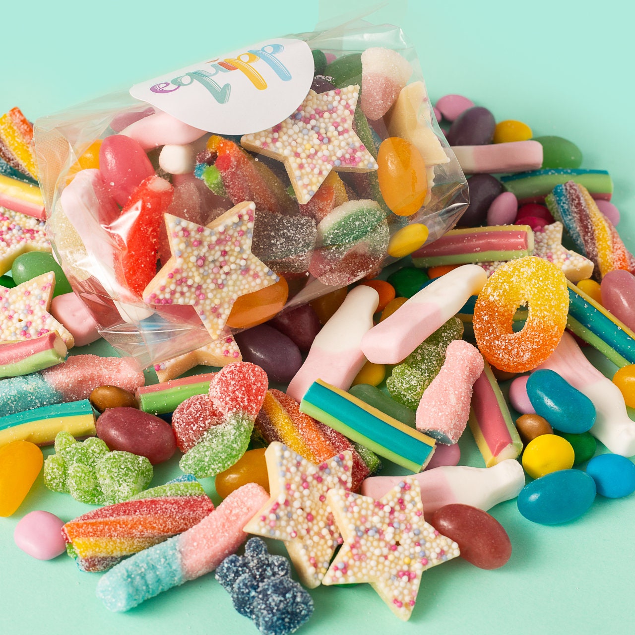 Hell yes Tasse mit Pick 'n' Mix Sweets - Etsy.de