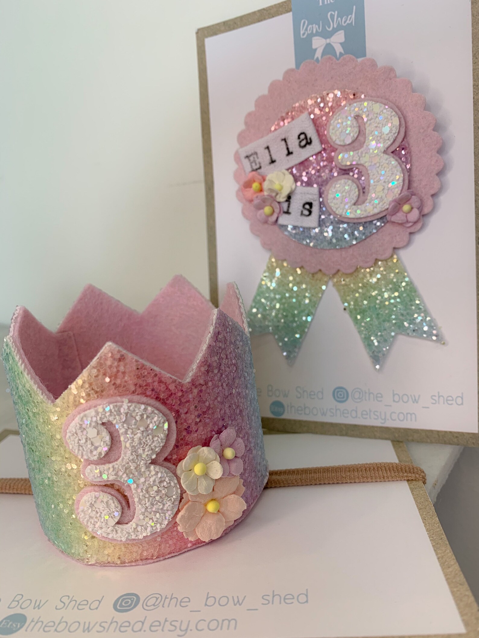 Birthday Crown, Cake Smash Crown, Glitter Crown, Age Crown, Baby’s 1st ...