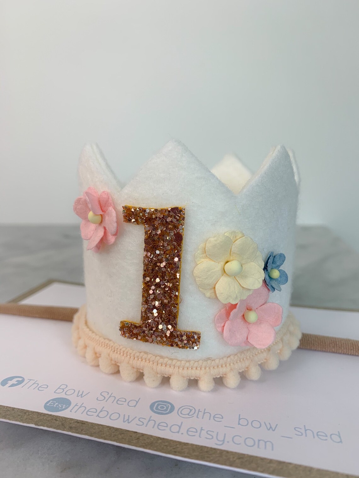 Birthday Crown Baby Crown Cake Smash Crown Wool Felt Crown - Etsy