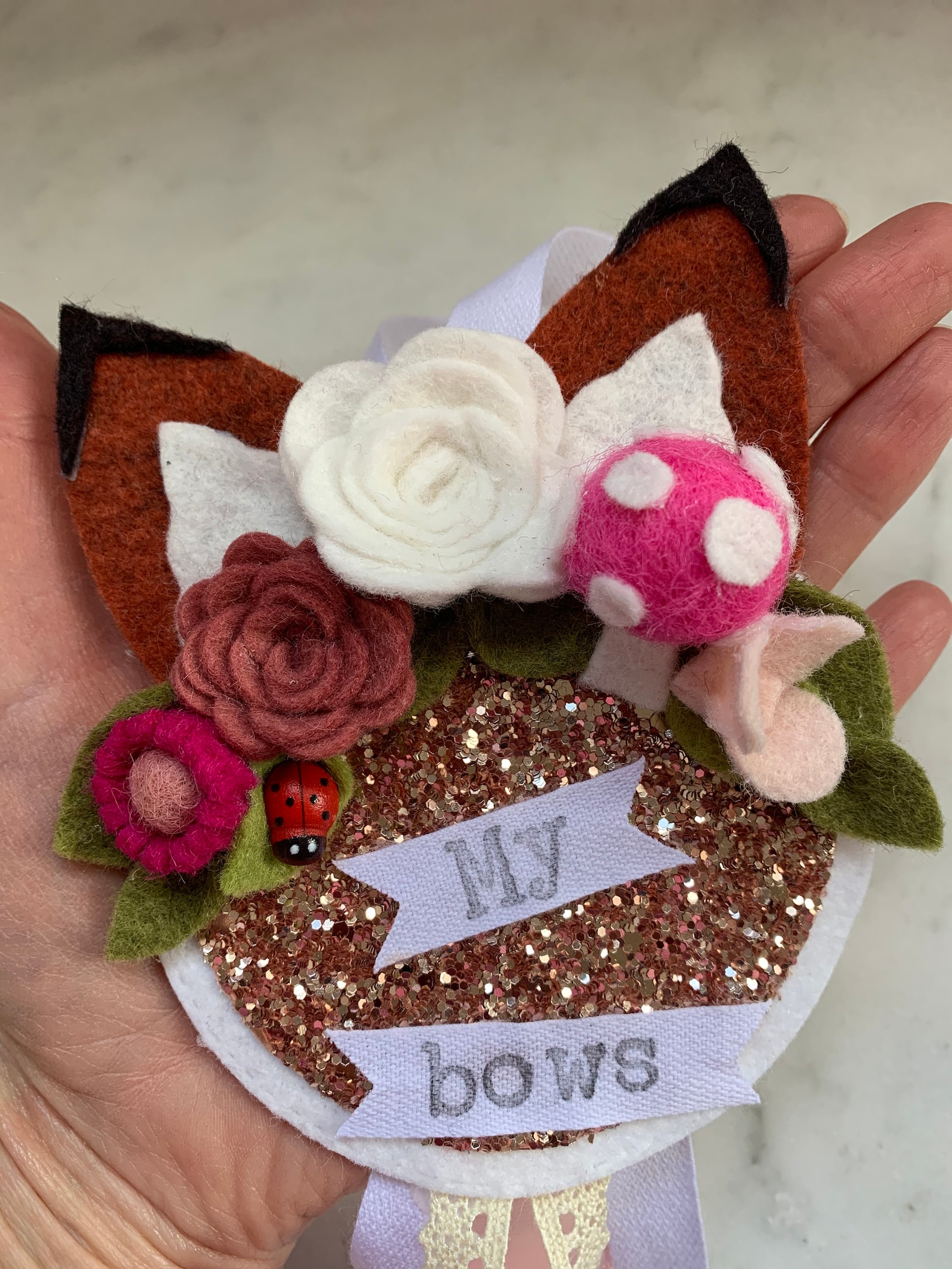 Woodland Fox Bow Holder, Hair Bow Clip Holder, Storage, Woodland ...