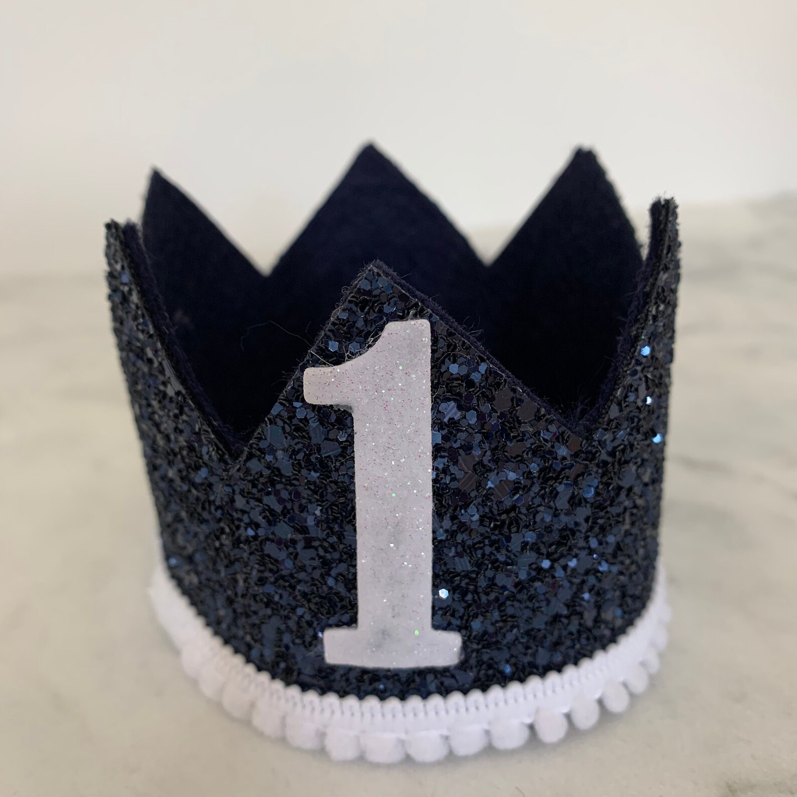 Boys Birthday Crown, Boys Cake Smash, Party Hat, Navy Birthday Crown ...