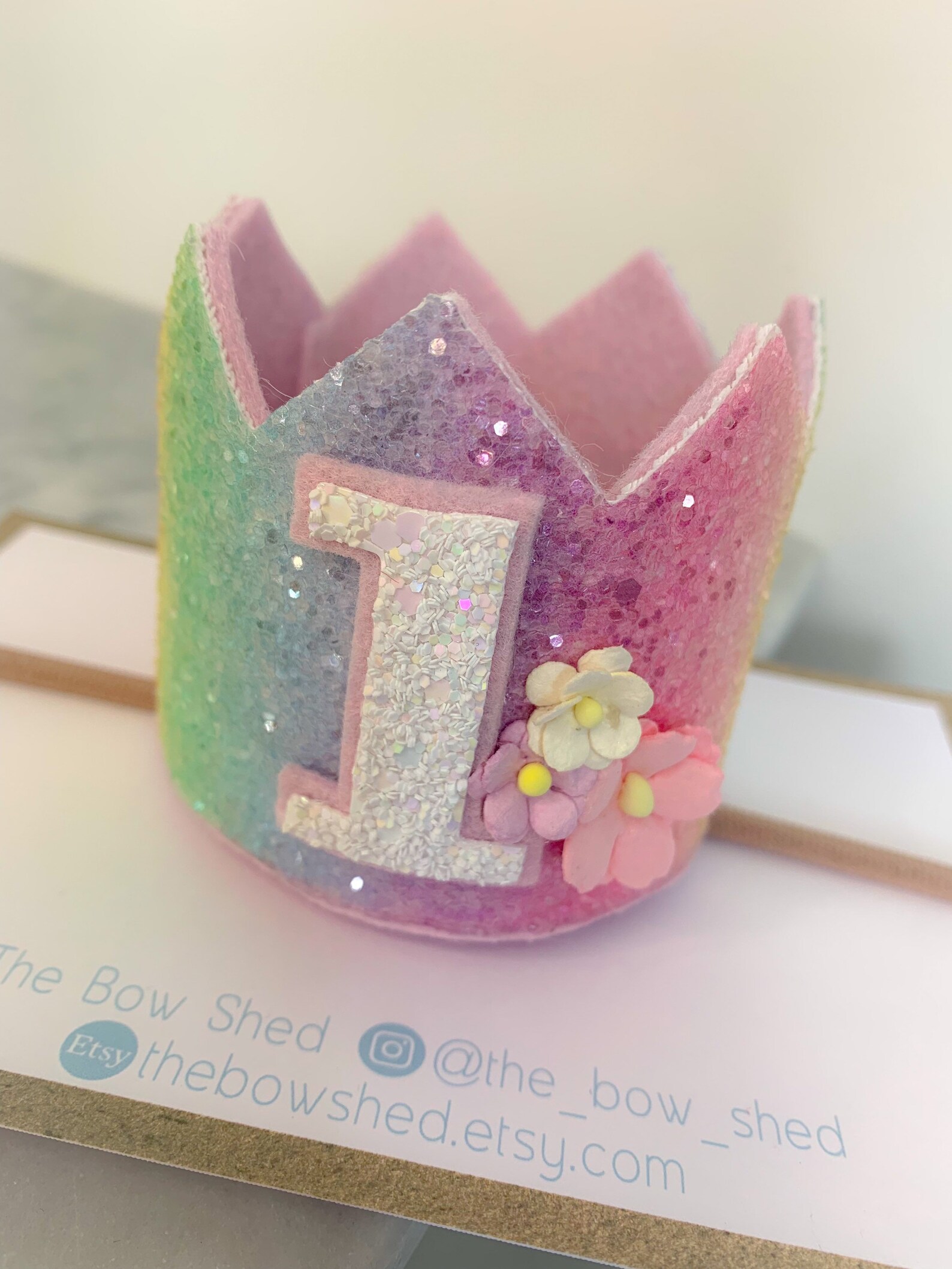 Birthday Crown Cake Smash Crown Glitter Crown Age Crown | Etsy