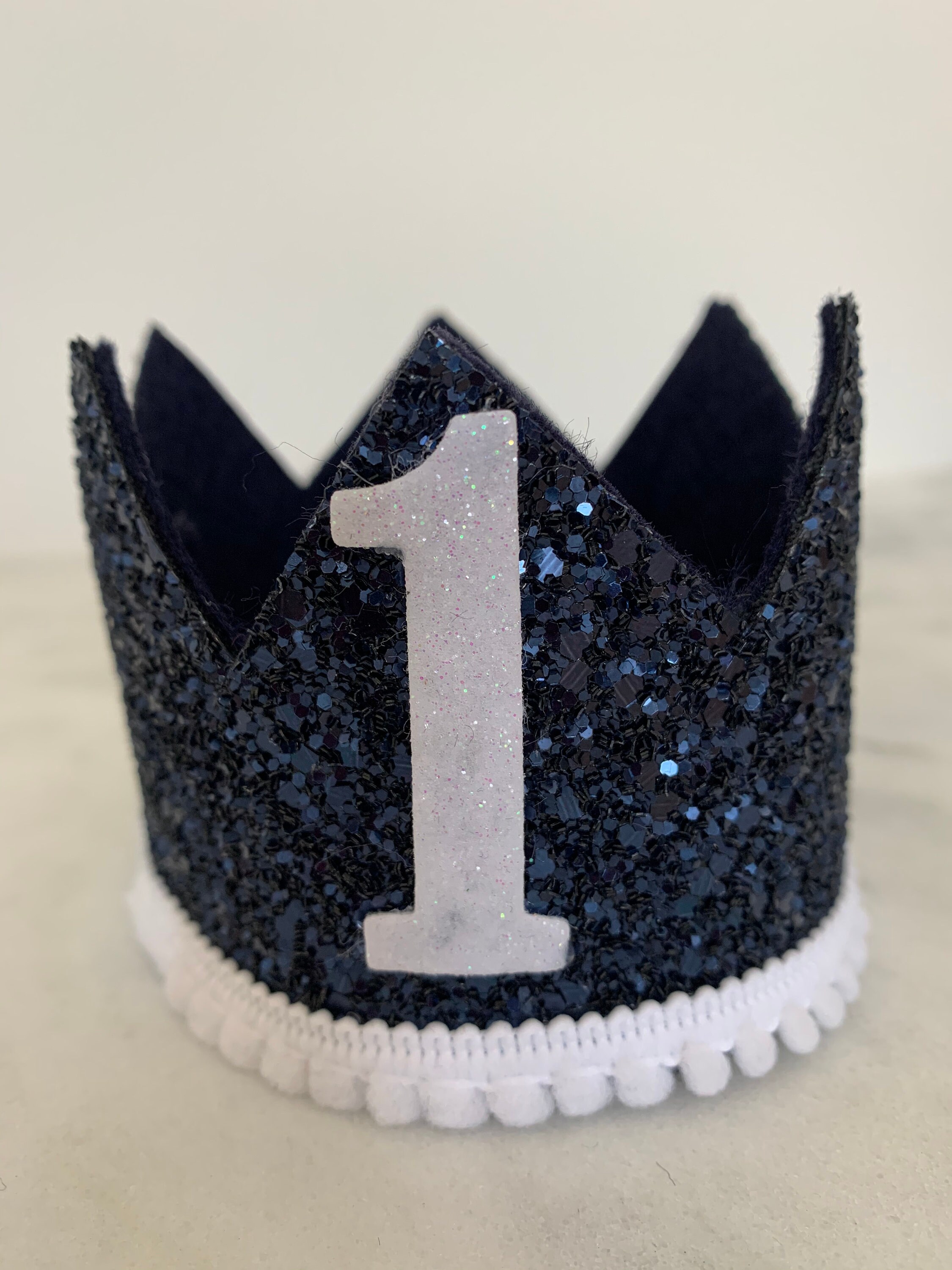 Boys Birthday Crown, Boys Cake Smash, Party Hat, Navy Birthday Crown ...