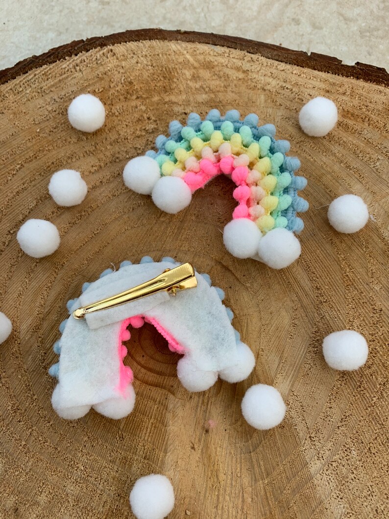 Large Rainbow Hair Clip, Rainbow Hair Slide, Rainbow Hair Accessory ...