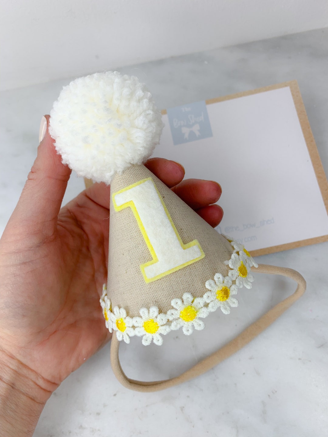 Daisy Party Hat, Birthday Crown, Flower Crown, Birthday Hat, Cake Smash ...