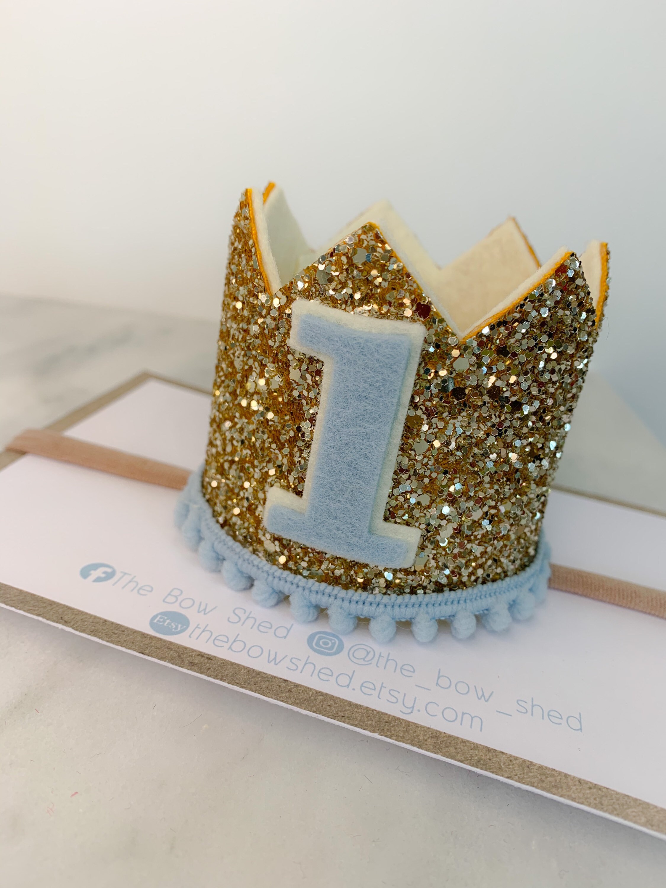 Gold Birthday Crown, Cake Smash Crown, Glitter Crown, Boys Birthday ...